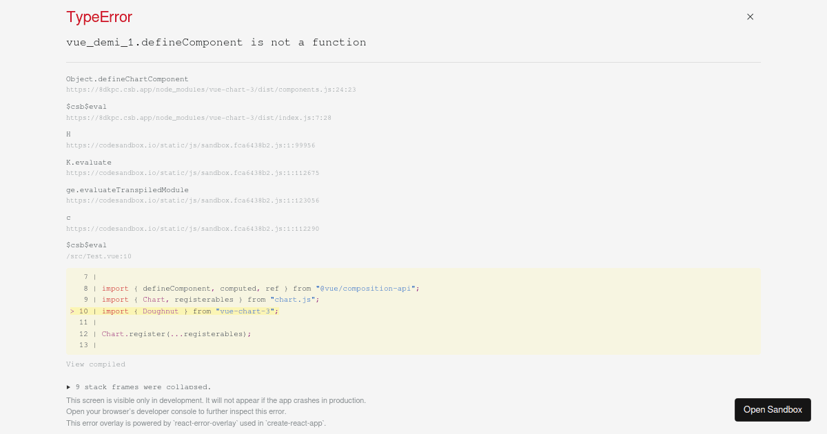 Demo Vue Chart 3 Forked Codesandbox