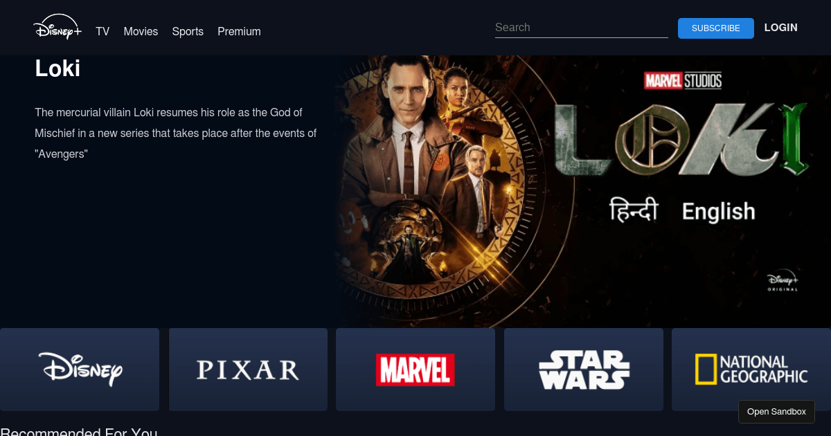 hotstar-clone - Codesandbox