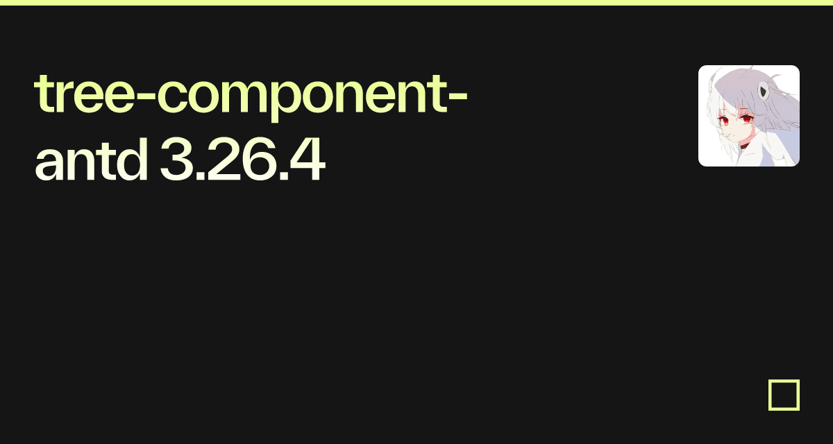 tree-component-antd 3.26.4 - Codesandbox