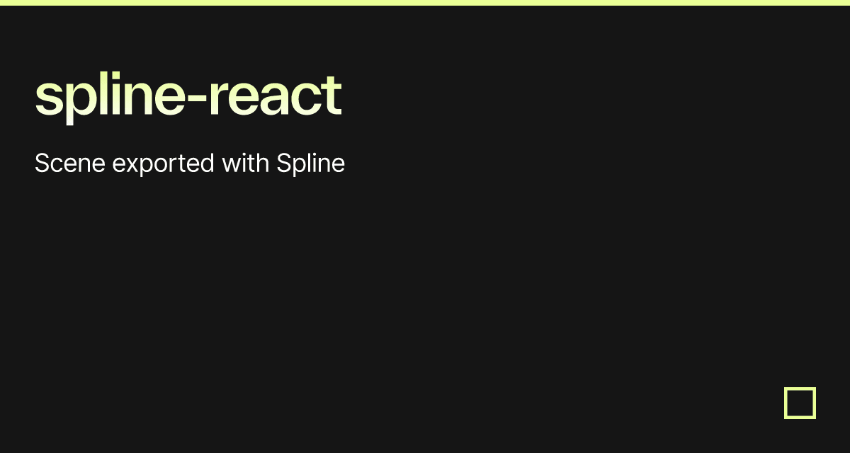 spline-react - Codesandbox