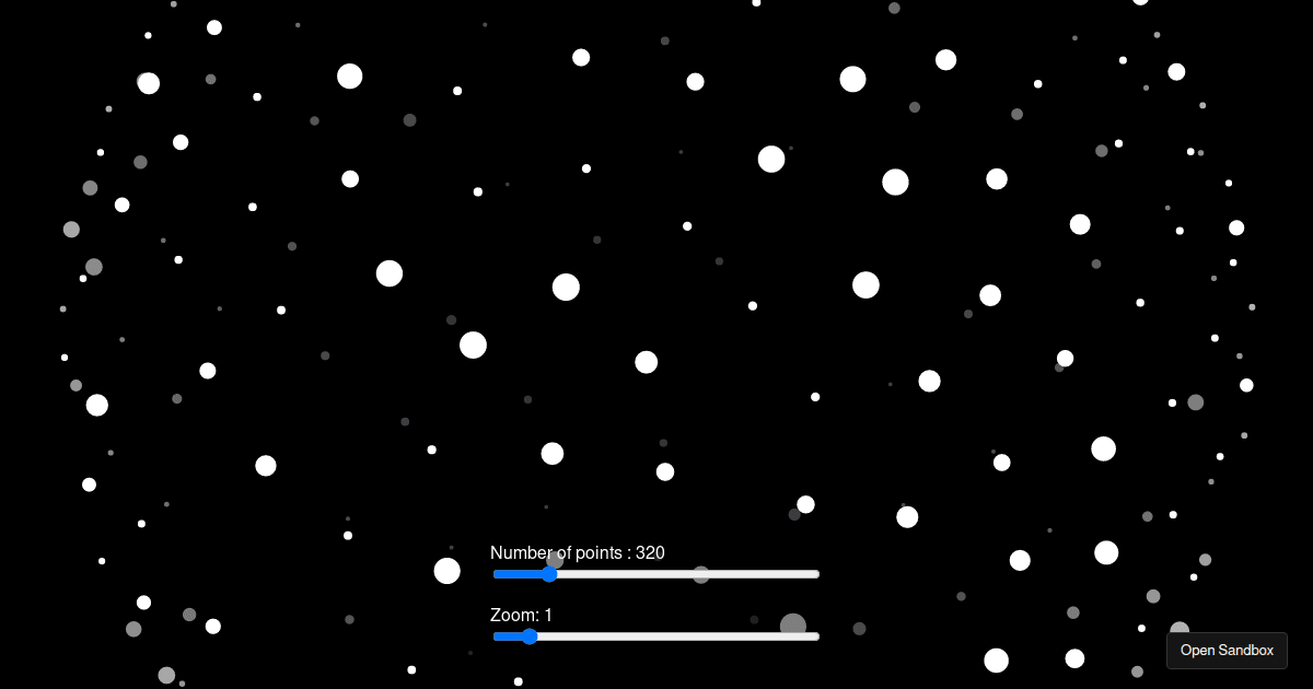 Canvas sphere - Codesandbox