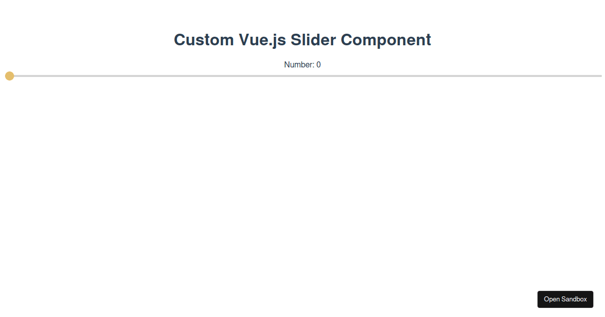 Custom Vue Slider Component Codesandbox