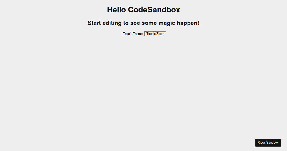 dark-mode - Codesandbox