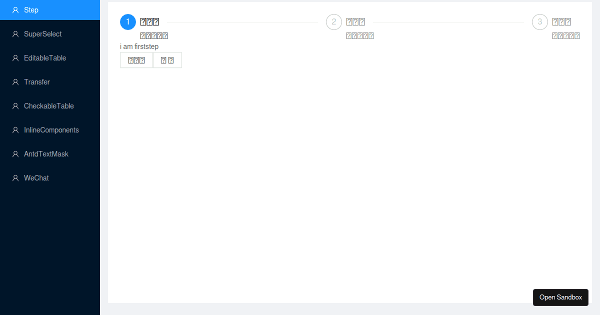 MyComponents - Codesandbox