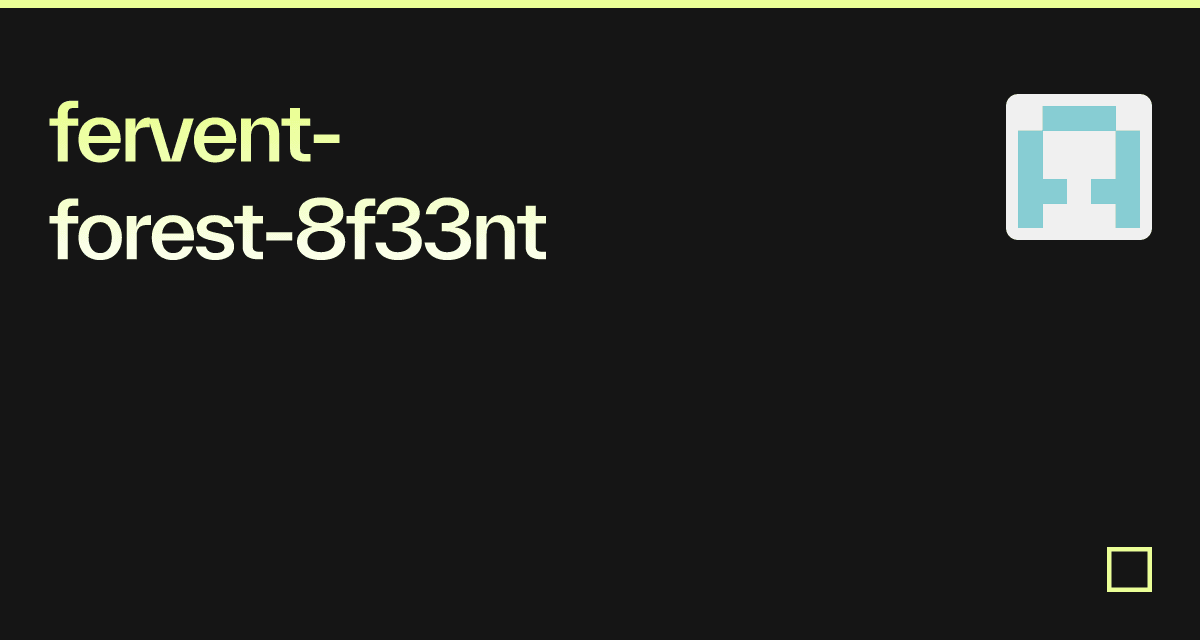 fervent-forest-8f33nt - Codesandbox