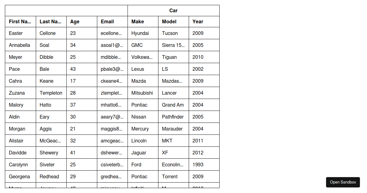 Smart grid examples Codesandbox smart-grid-examples-codesandbox
