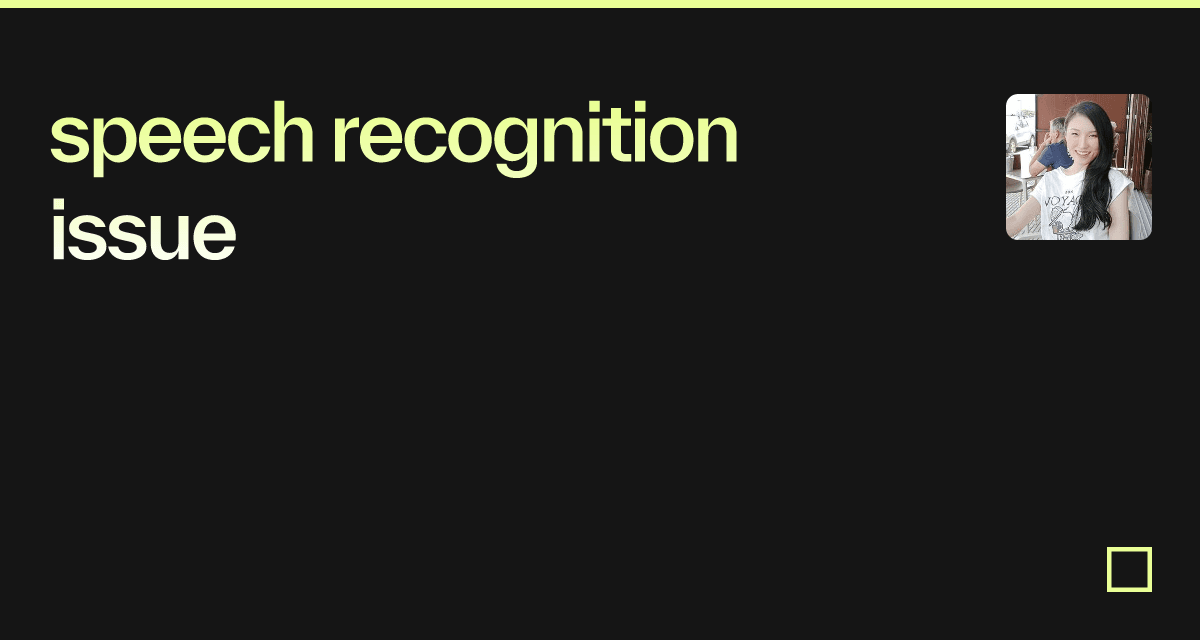 speech recognition issue - Codesandbox