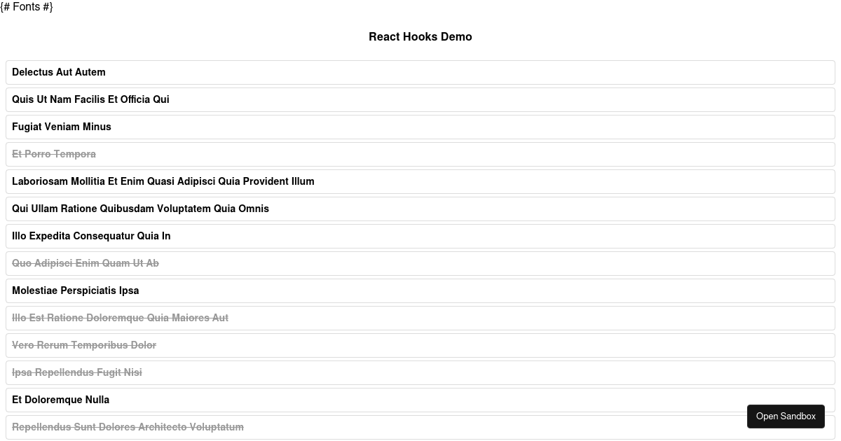 react-hooks-demo - Codesandbox