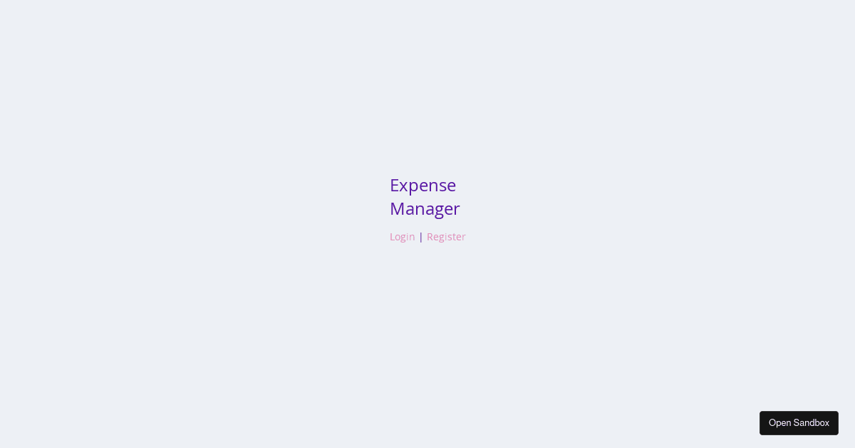 expense-tracker - Codesandbox