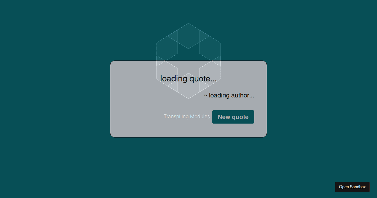 Quote Machine - Codesandbox