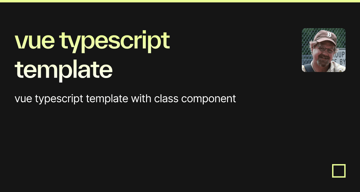 vue typescript template - Codesandbox