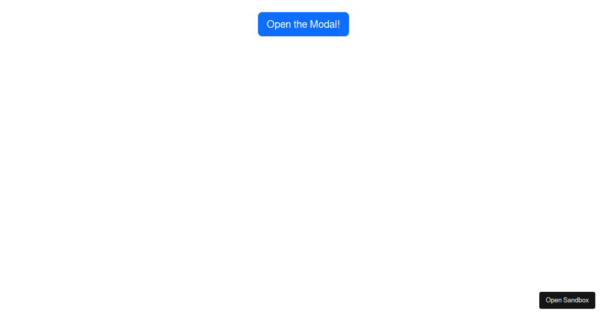 Custom And Reutilizable React Bootstrap Modal Codesandbox
