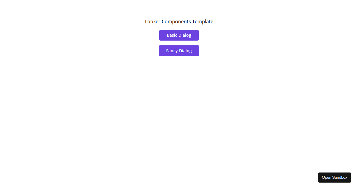 @looker/components Starter - Codesandbox