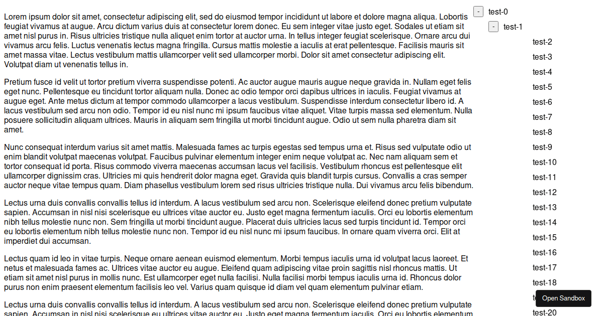 react-vtree (forked) - Codesandbox