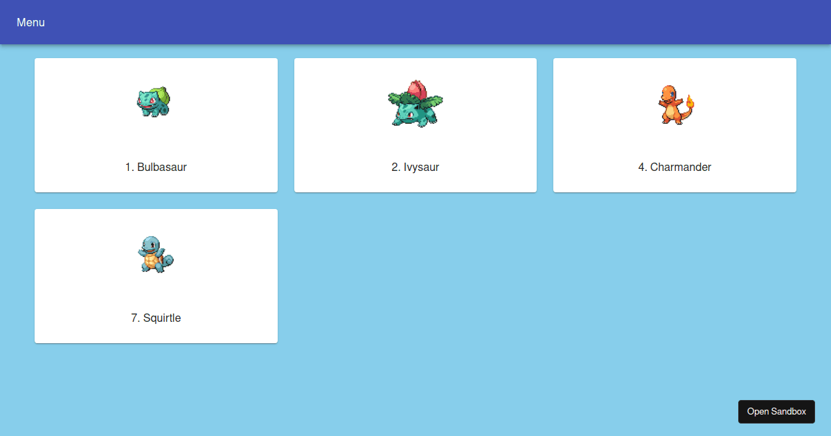 pokedex - Codesandbox