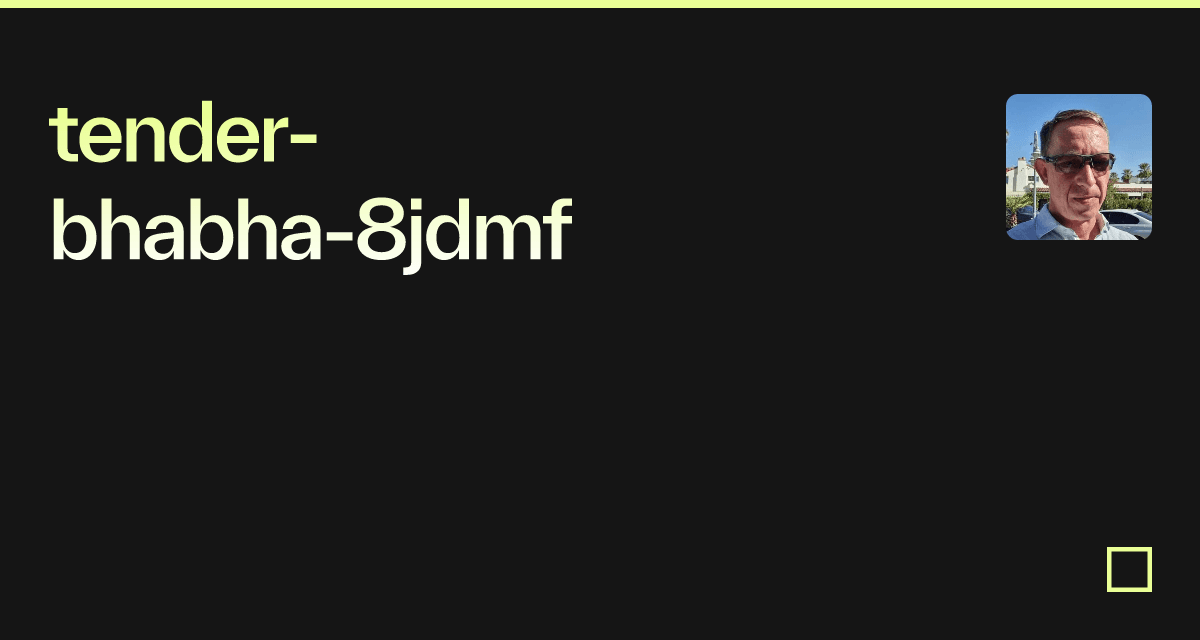 tender-bhabha-8jdmf - Codesandbox