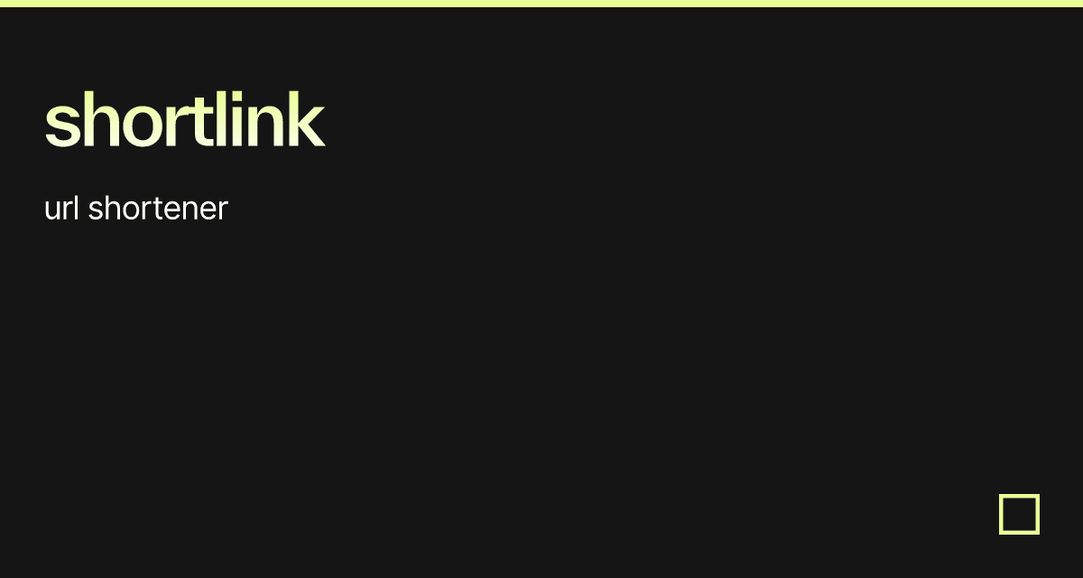 shortlink - Codesandbox