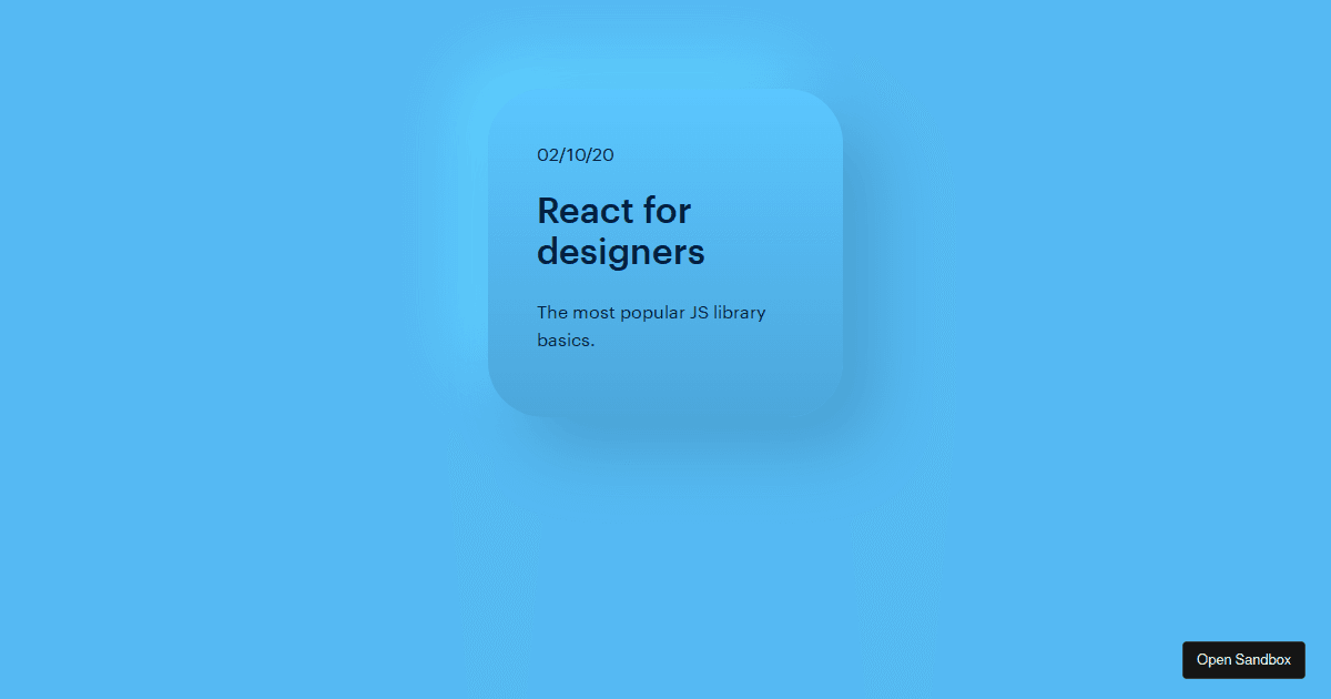 react-for-designers - Codesandbox