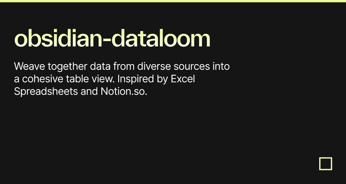 obsidian-dataloom - Codesandbox