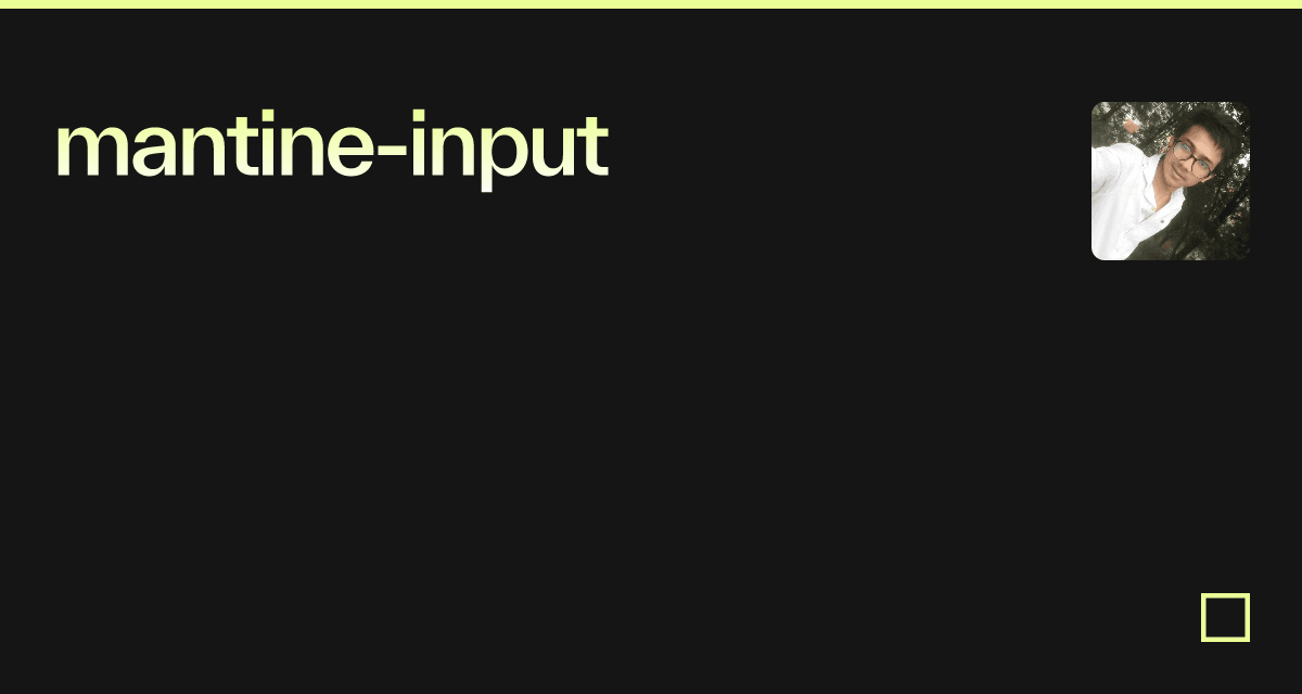 mantine-input - Codesandbox