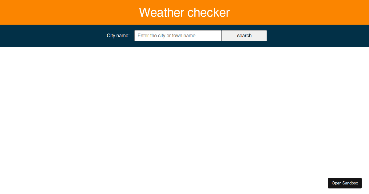 Weather_Checker_React - Codesandbox