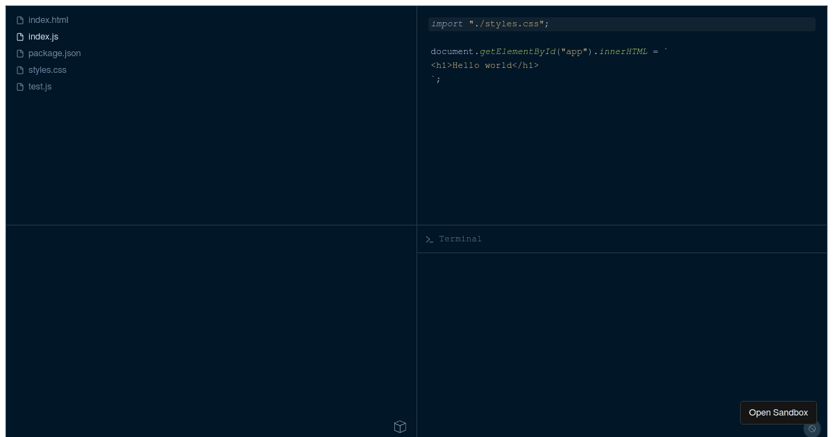 upbeat-euler-8kx1h1 - Codesandbox