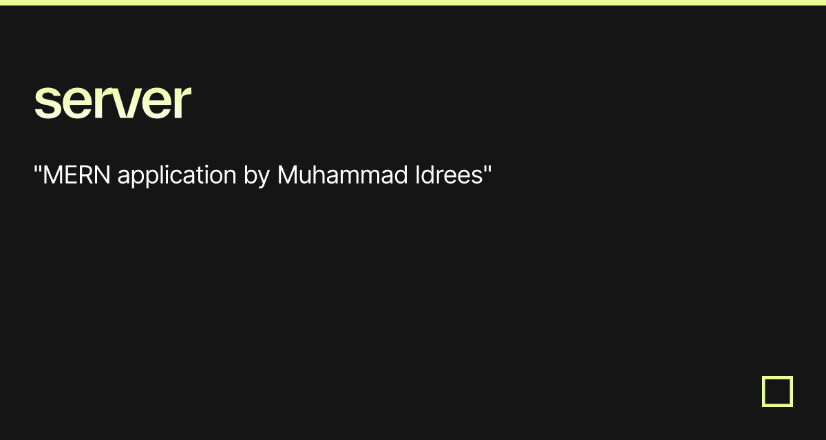 server - Codesandbox