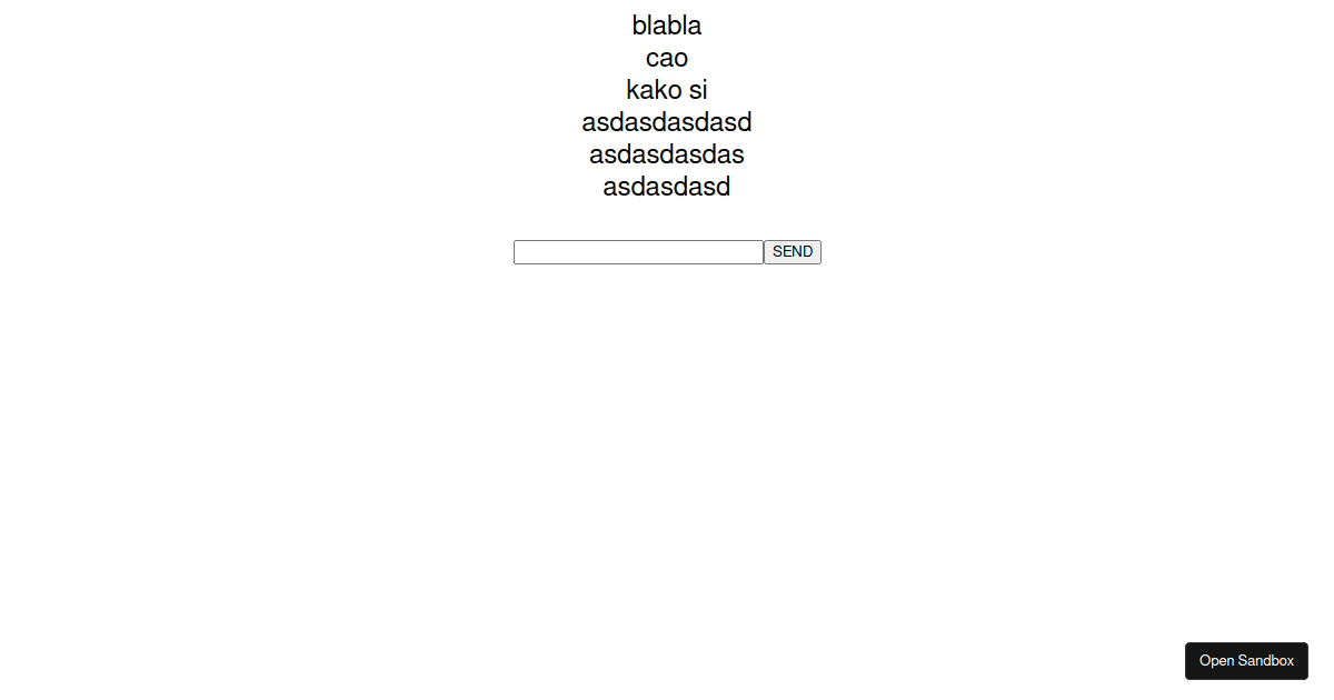 react-scroll-to-bottom-chat - Codesandbox
