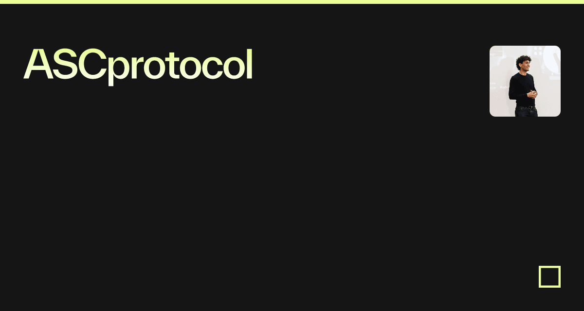 ASCprotocol - Codesandbox