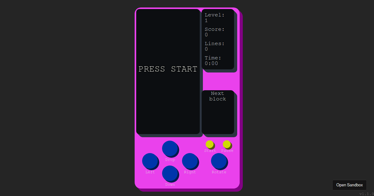 tetris - Codesandbox
