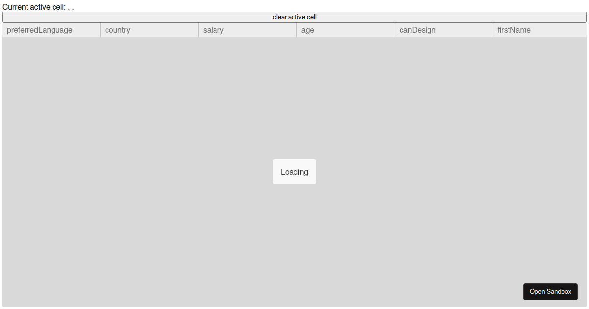 Controlled Keyboard Navigation For Cells Codesandbox 