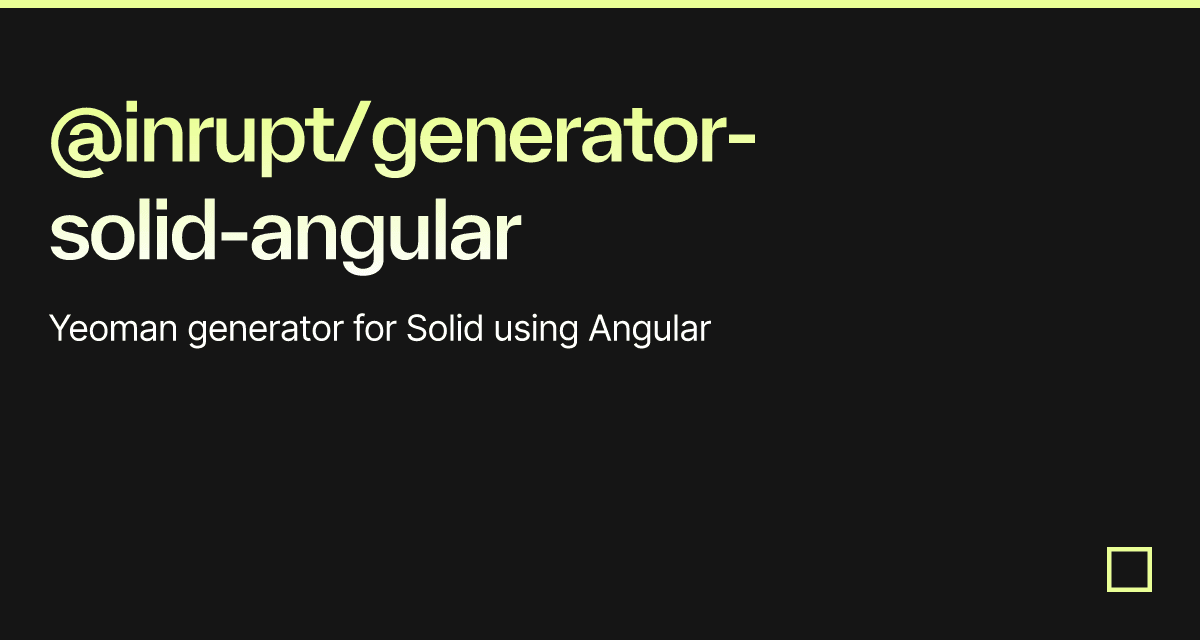 @inrupt/generator-solid-angular - Codesandbox
