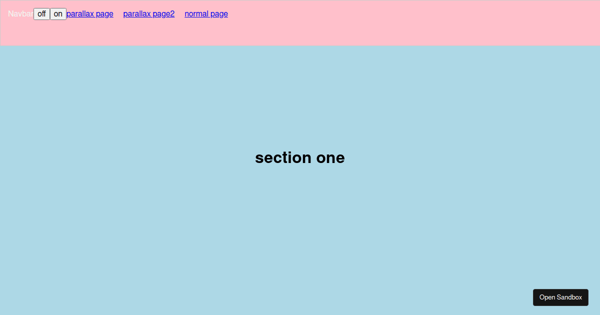 Headroom in container+parallax - Codesandbox