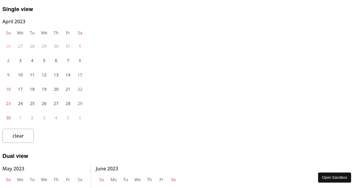 Calendar-prototype - Codesandbox