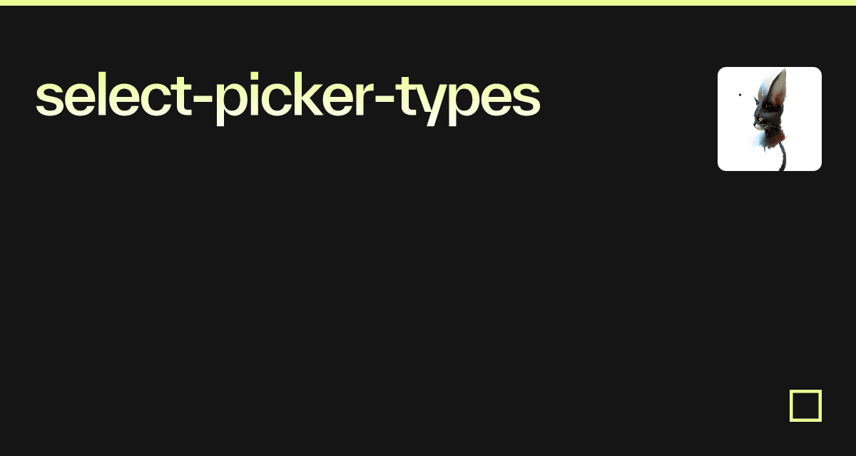 select-picker-types - Codesandbox