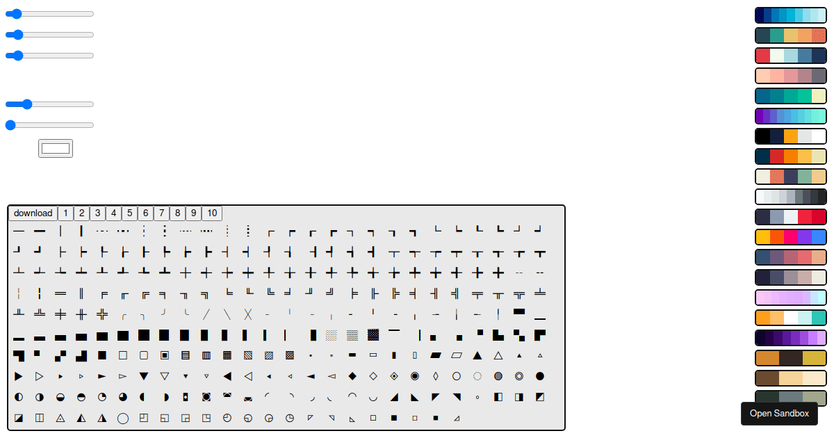 unicode-colors - Codesandbox