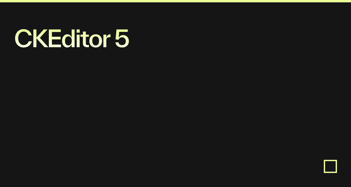 CKEditor 5 - Codesandbox CKEditor 5 - Codesandbox