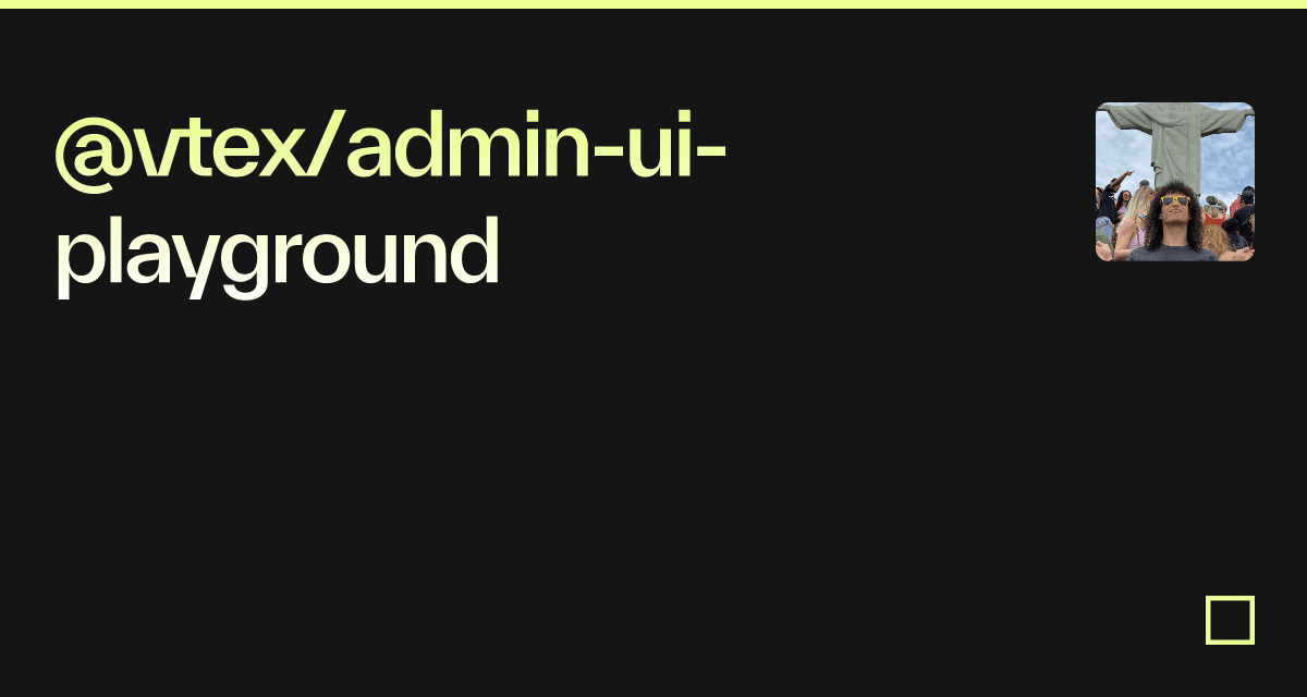Vtexadmin Ui Playground Codesandbox
