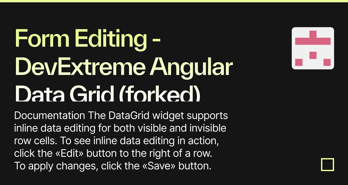 Form Editing Devextreme Angular Data Grid Forked Codesandbox