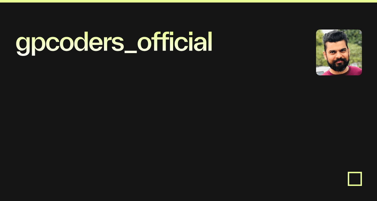 gpcoders_official - Codesandbox