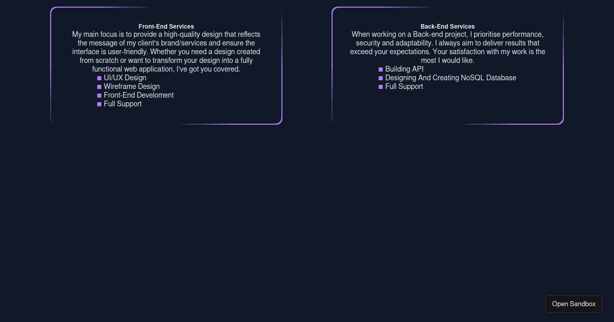 Linear Gradient Issue Codesandbox