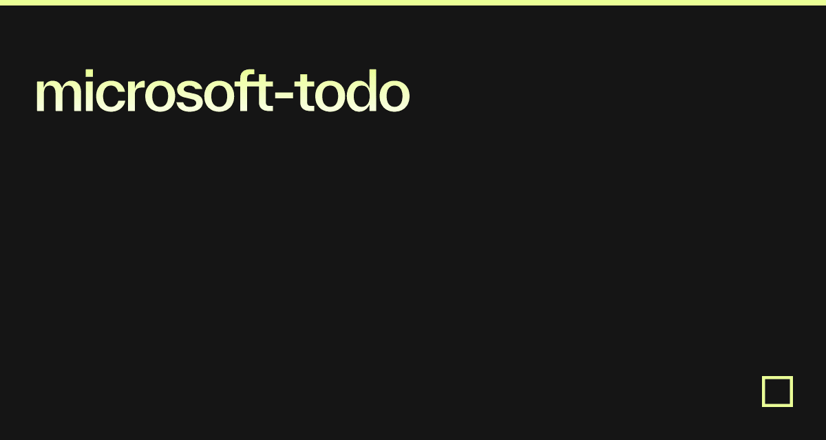 microsoft-todo - Codesandbox