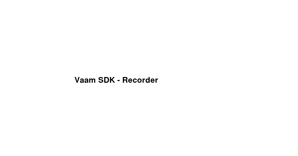 Recorder Web Component Codesandbox