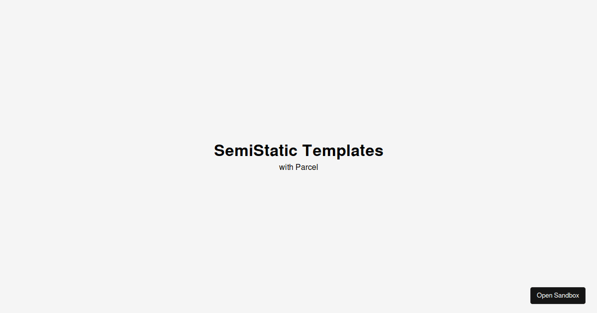 SemiStatic SCSS - Codesandbox