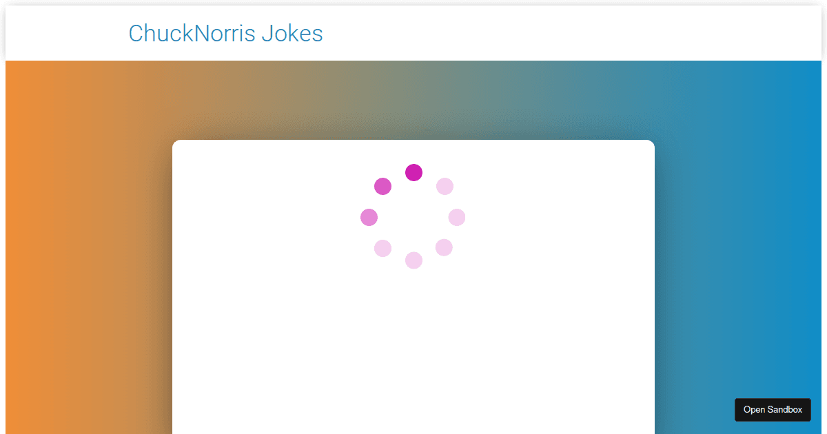 sovtech-Chuck-Norris Front End (forked) - Codesandbox