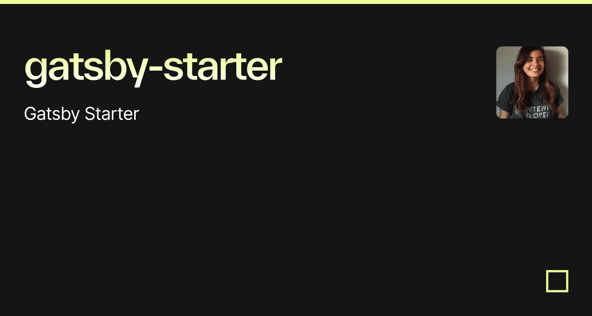 gatsby-starter - Codesandbox