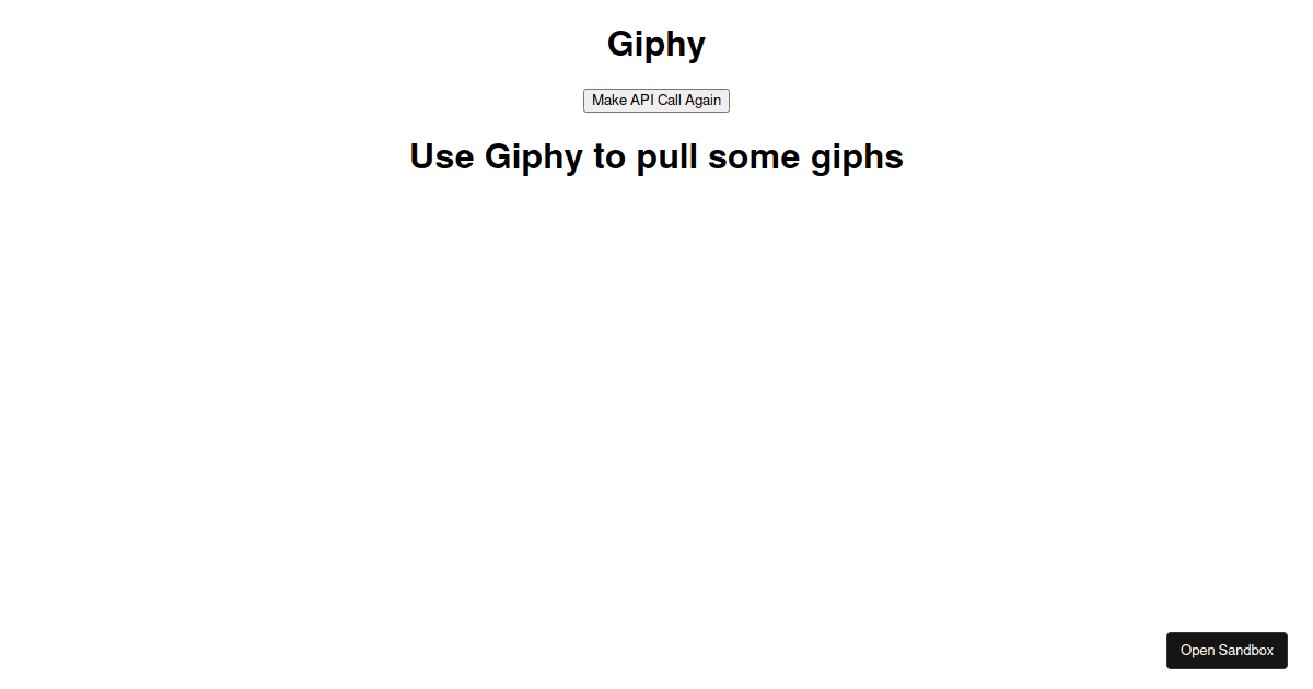 Giphy - Codesandbox