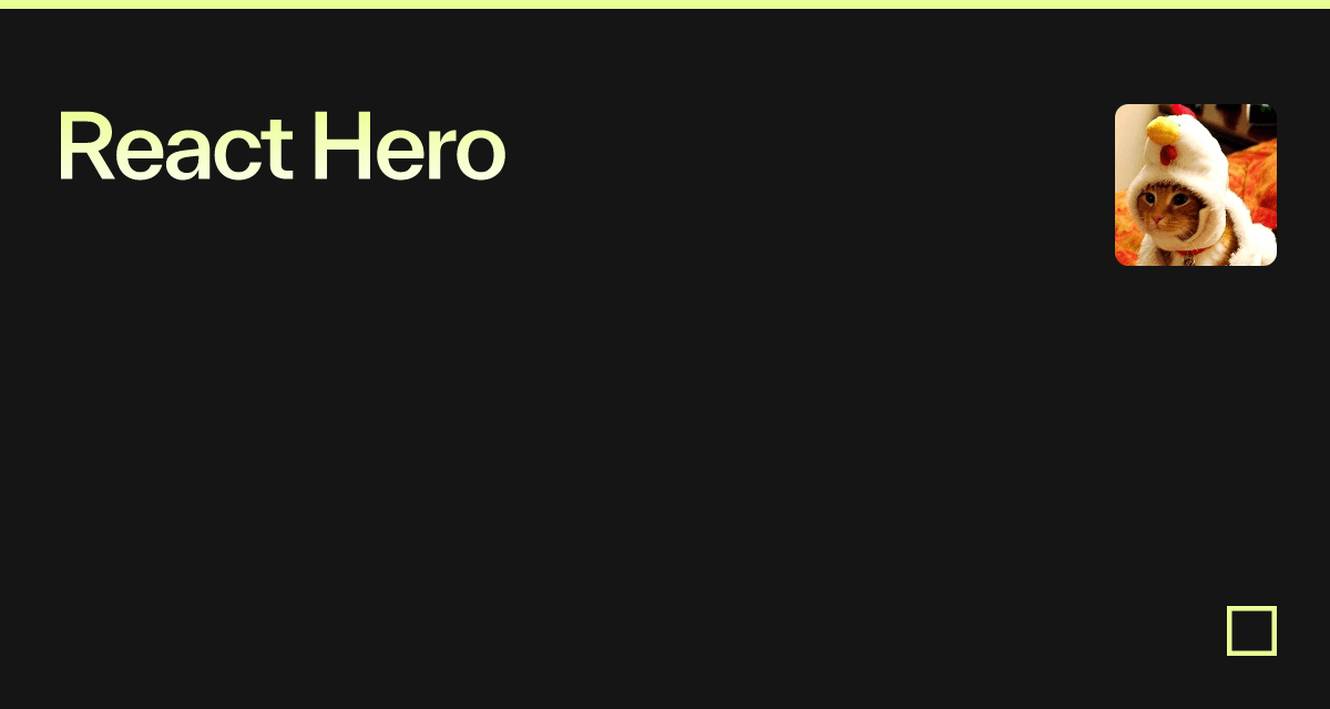 React Hero - Codesandbox