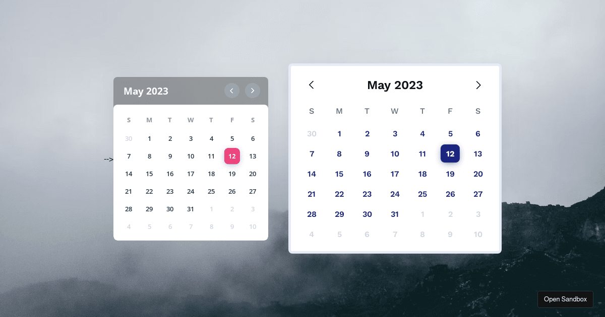color-calendar (forked) - Codesandbox
