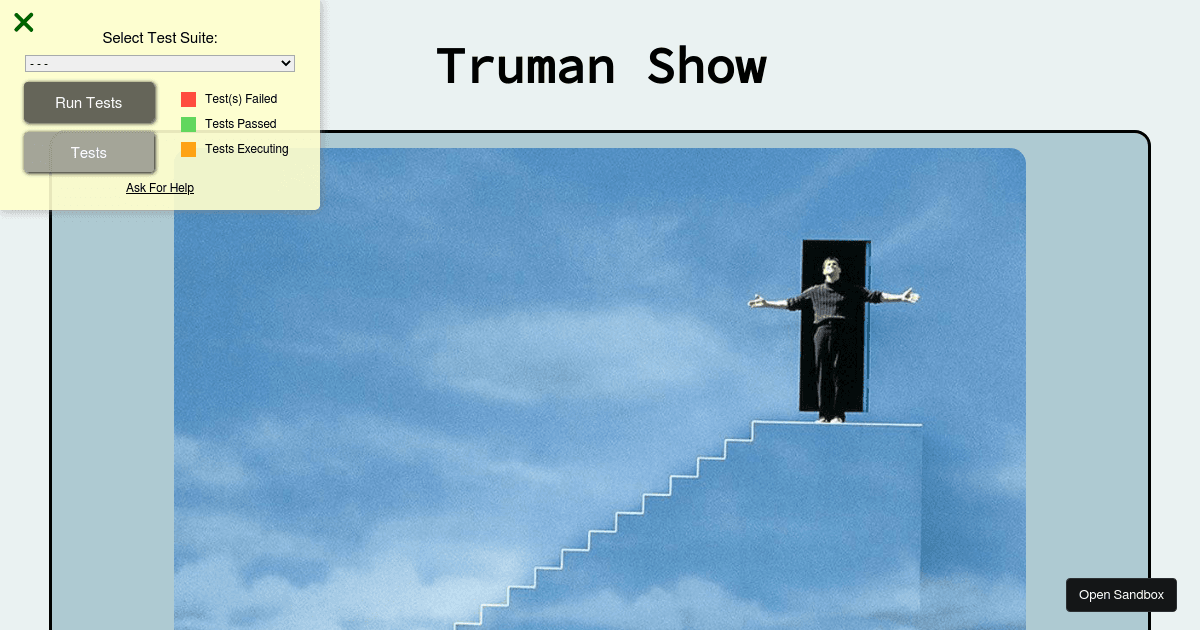 Tribute Page - Codesandbox